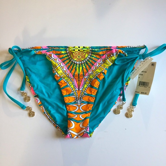 Trina Turk | Swim | Trina Turk Turquoise Blue Bikini Bottoms 8 Nwt ...